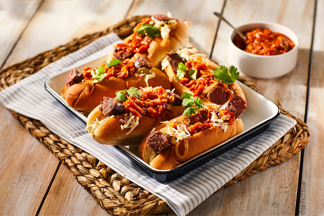 Boerie Rolls with Baked Beans and Chakalaka – Purchaxe | South African ...