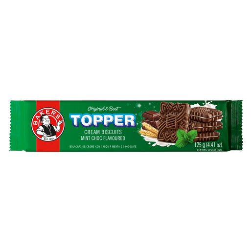 Bakers - Topper Cream Biscuits Mint Choc 125g (BB 8/11/2025) – Purchaxe ...